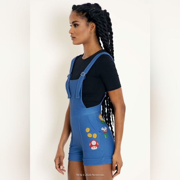 Blackmilk | Pants & Jumpsuits | Blackmilk Super Mario Short Overalls L ...